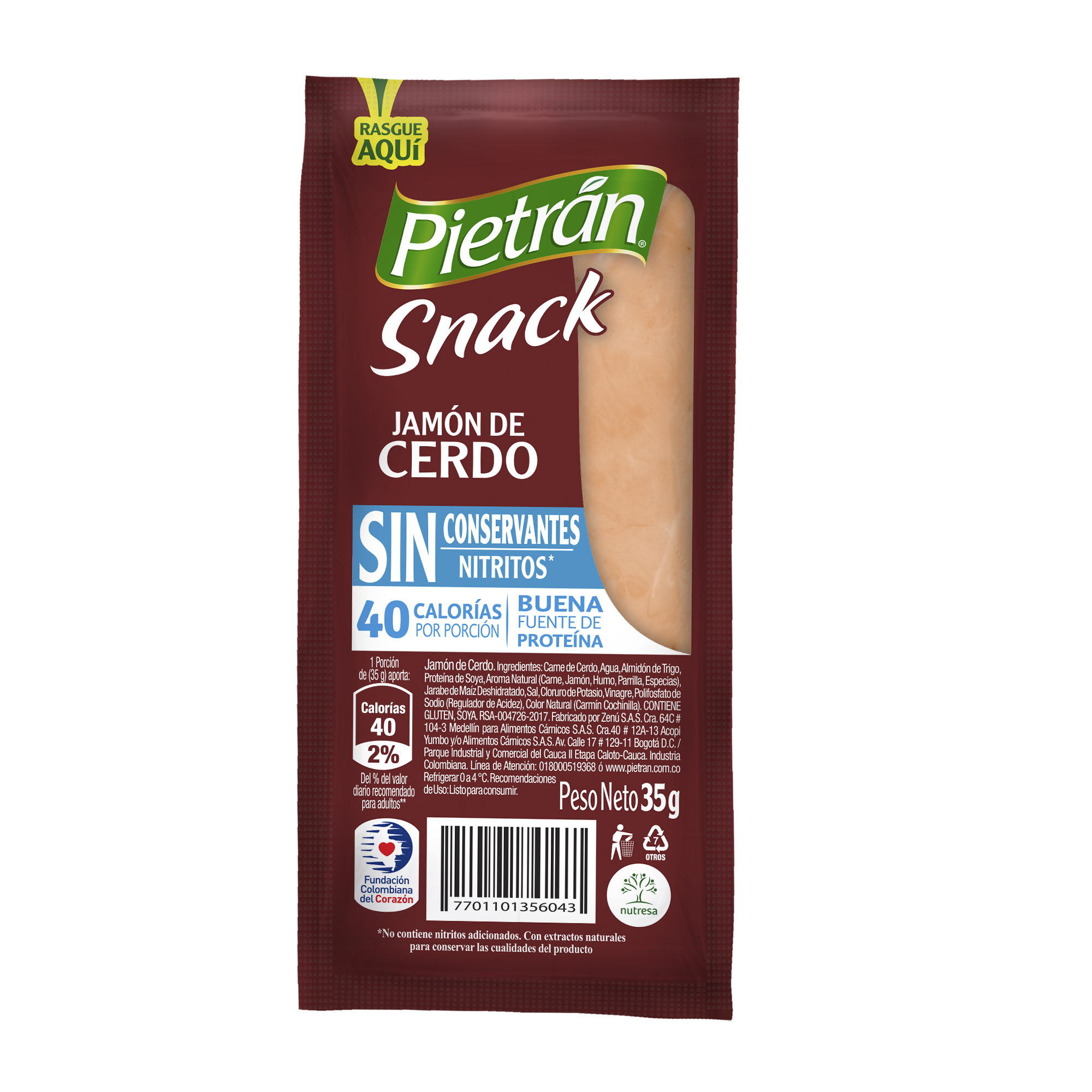 Jamón Snack de Cerdo | Pietrán.com.co