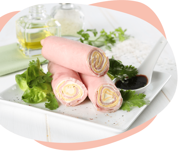 Receta De Rollitos De Jamón Y Queso Para Pasabocas