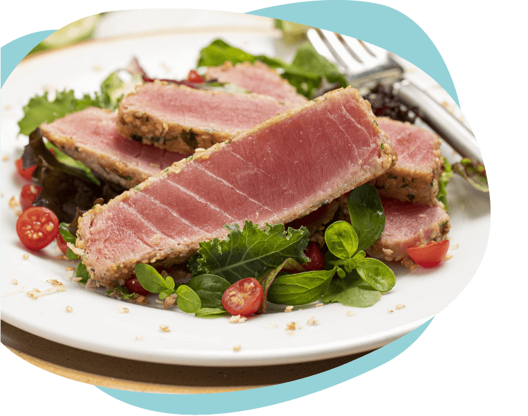 Atún natural con encostrado de quinua en Recetas Pietrán